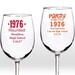 Class Reunion Favors 24 Pieces Personalized Wine Glass With Stem Favors ...