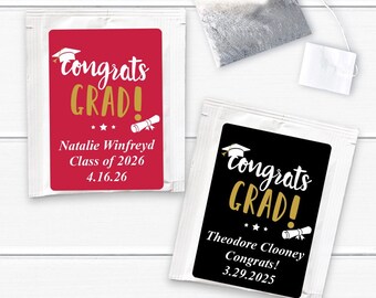 30 Graduation Tea Bag Favors - Etsy