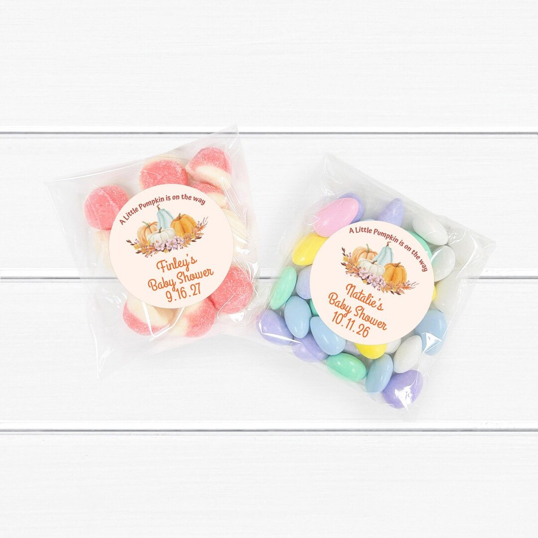 Baby Shower Favors, Set of 12, A Little Pumpkin is on the Way ...