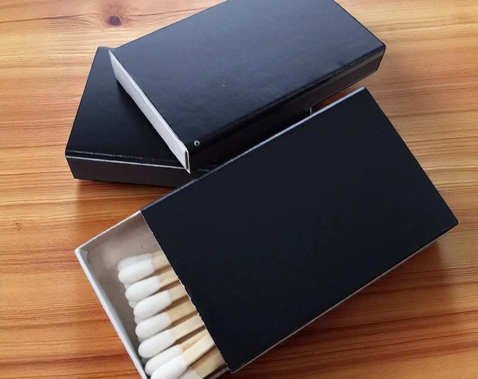 Wooden Matches | Plain White Matchbox With Your Choice of Color | 15 ...