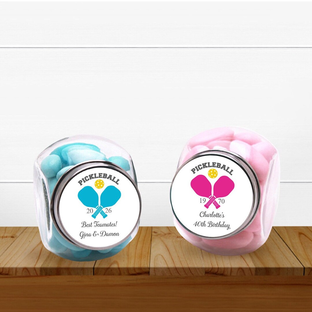 Pickleball Party Favors, Set of 12, Pickleball Personalized Mini Candy ...
