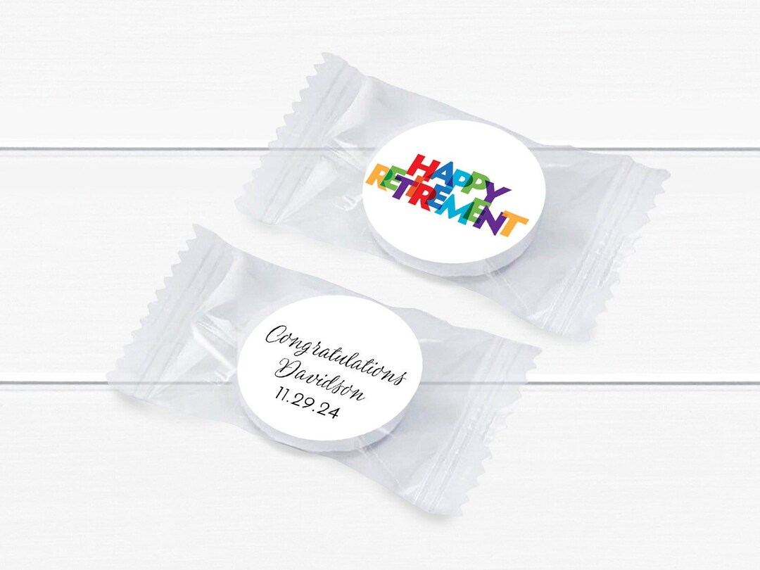 25 Pcs Happy Retirement Personalized Life Savers Favors Personalized ...