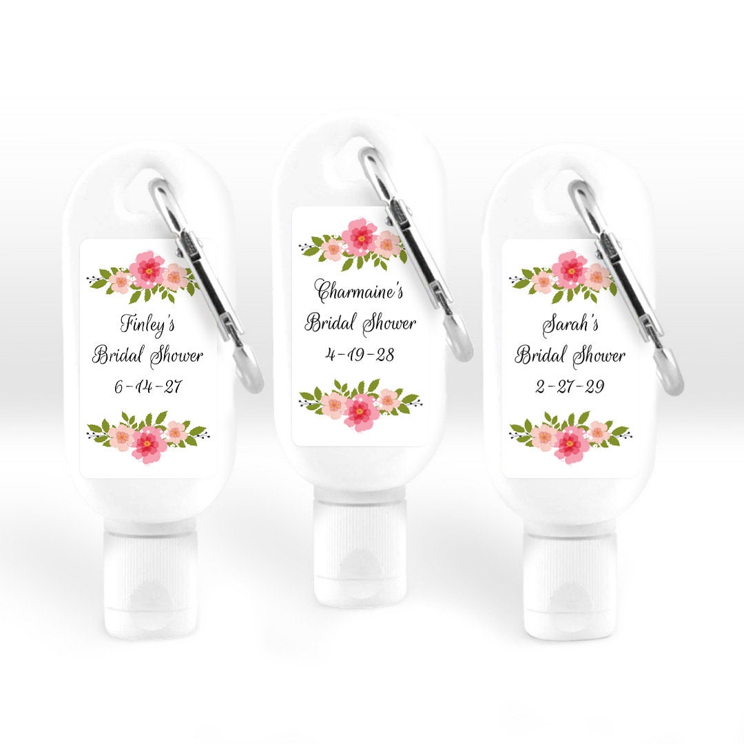 Set of 12 Flower Bridal Shower Personalized SF30 Sunscreen With ...