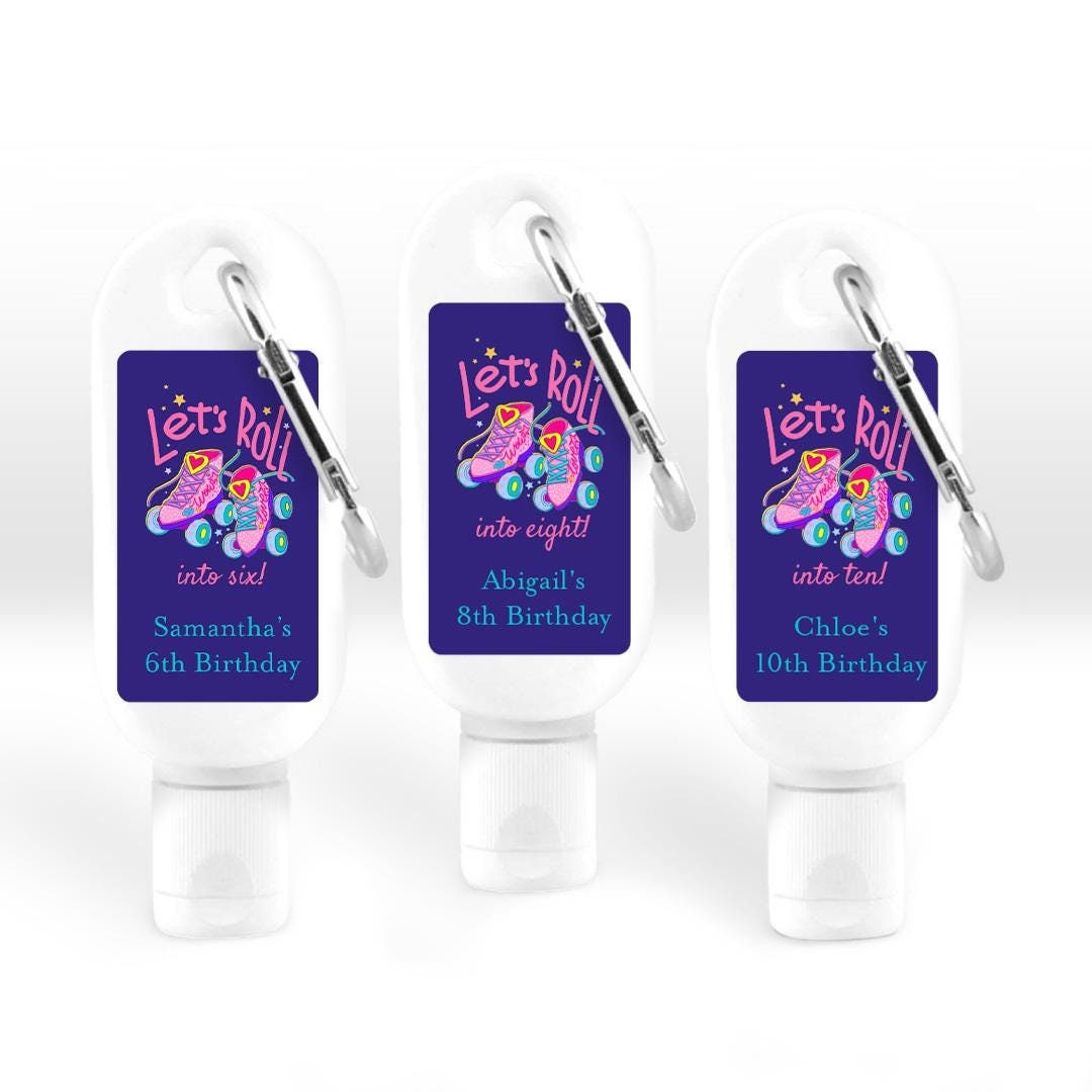 Kids Birthday Favors, Set of 12, Let's Roll Into Birthday Personalized ...