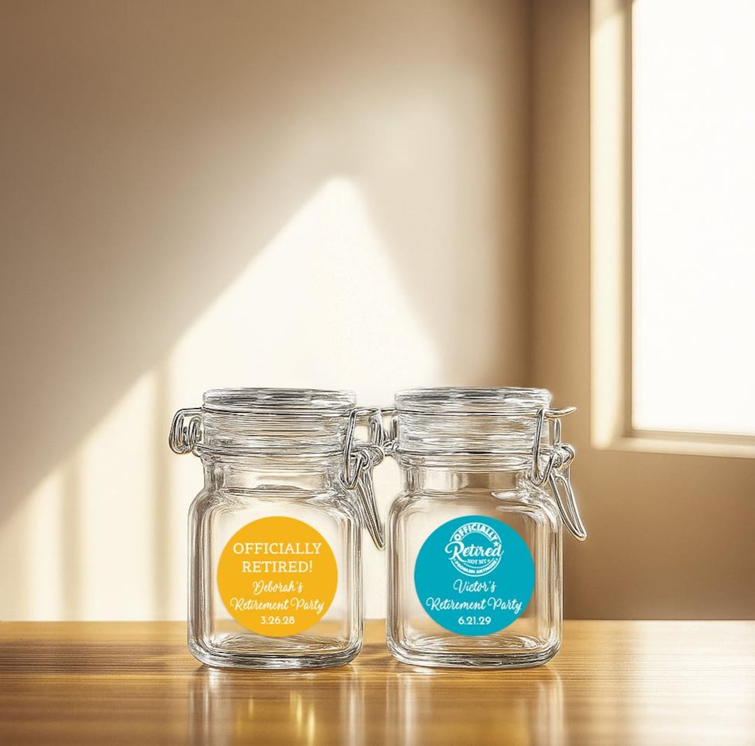 Retirement Party Favors, 12 Pcs Retirement Personalized Square Glass ...