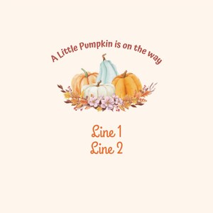 Set of 12 A Little Pumpkin is on the Way Personalized Mini Honey Jar ...