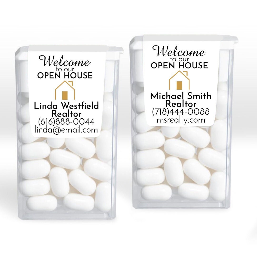 Real Estate Favors, Set of 12, Welcome to Our Open House Personalized ...