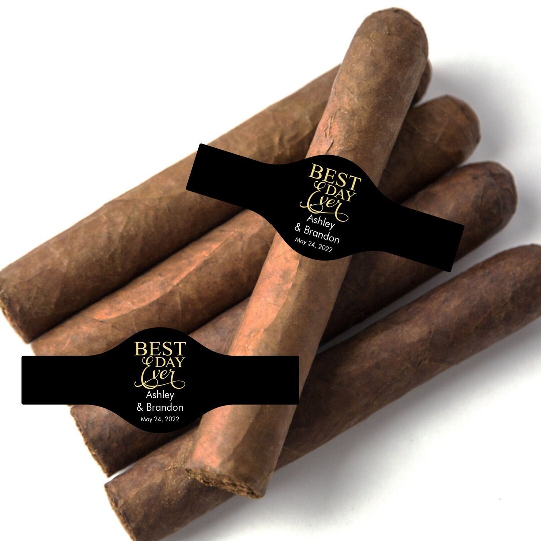 15 Pcs Best Day Ever Personalized Cigar Stickers , Affordable ...