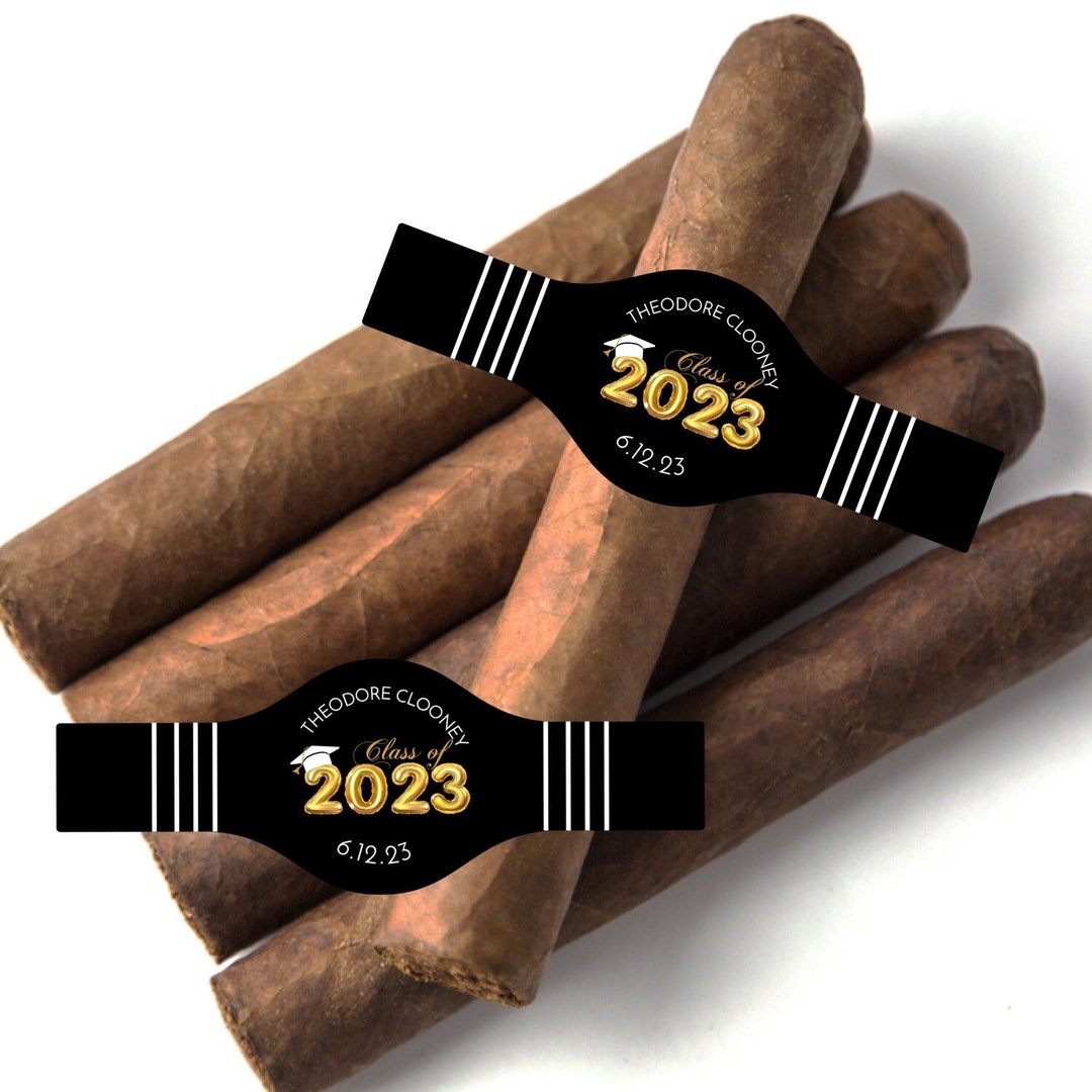 15 PIECES Class of 2023 2024 Personalized Cigar Stickers Personalized ...
