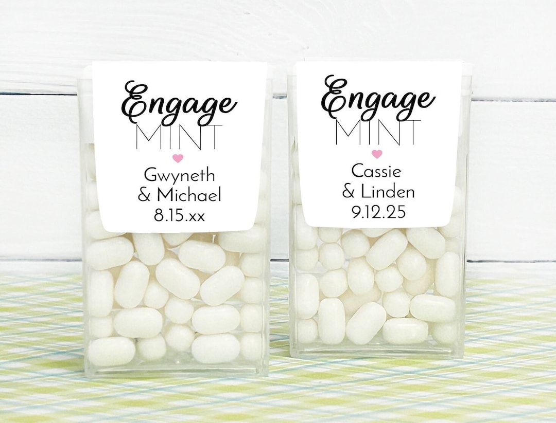 Engage Mint Bulk Set of 12 Personalized Tic Tacs Mint Candy Party ...