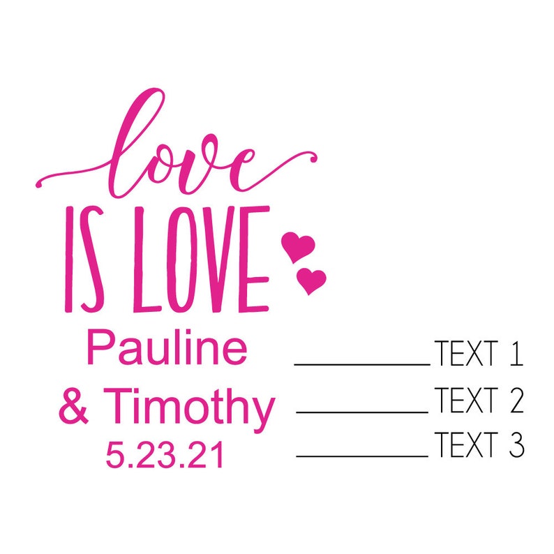 24 pcs Love Is Love Personalized Credit Card Shaped Bottle | Etsy