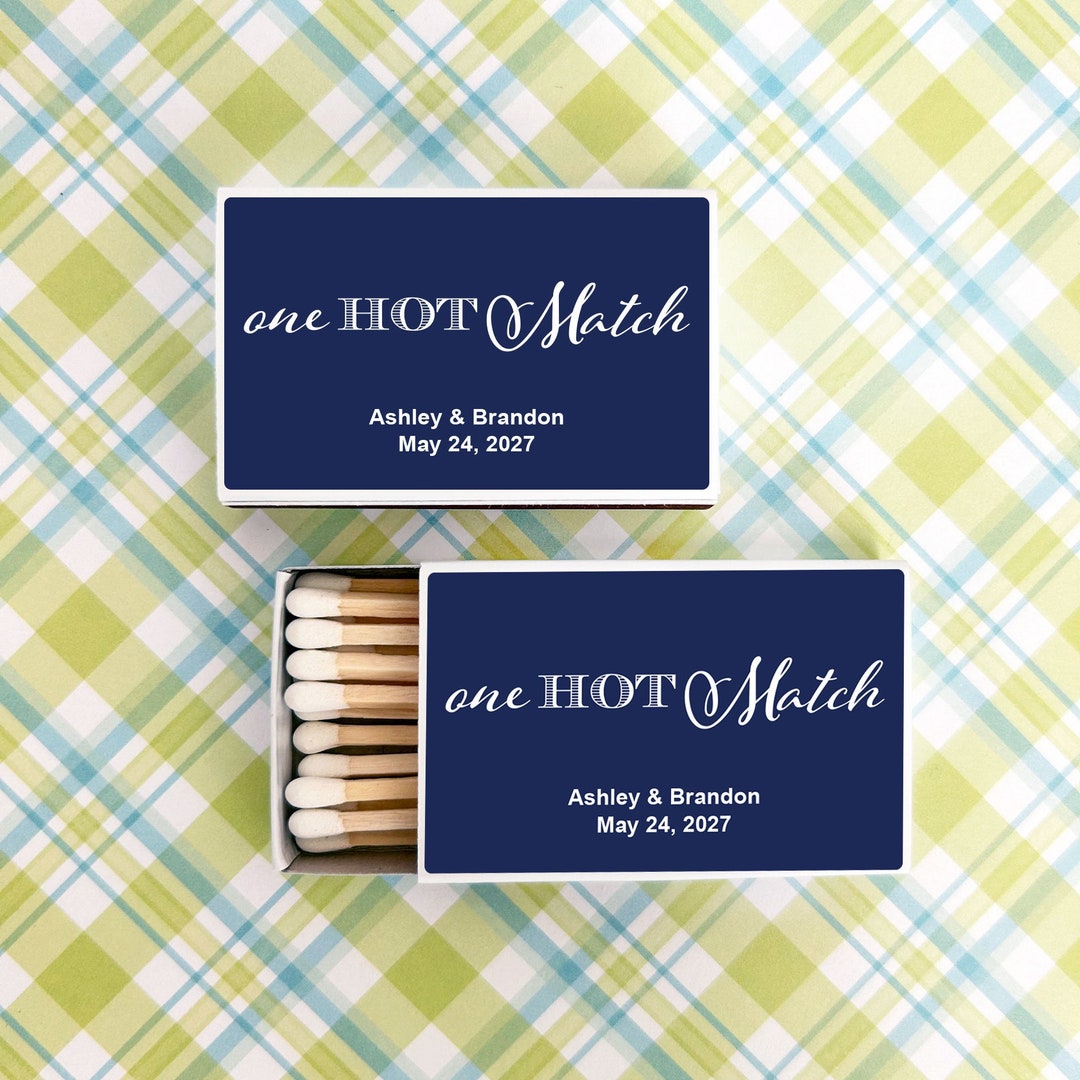 Birthday Bulk Matches Set of 50, One Hot Match Personalized Matches ...