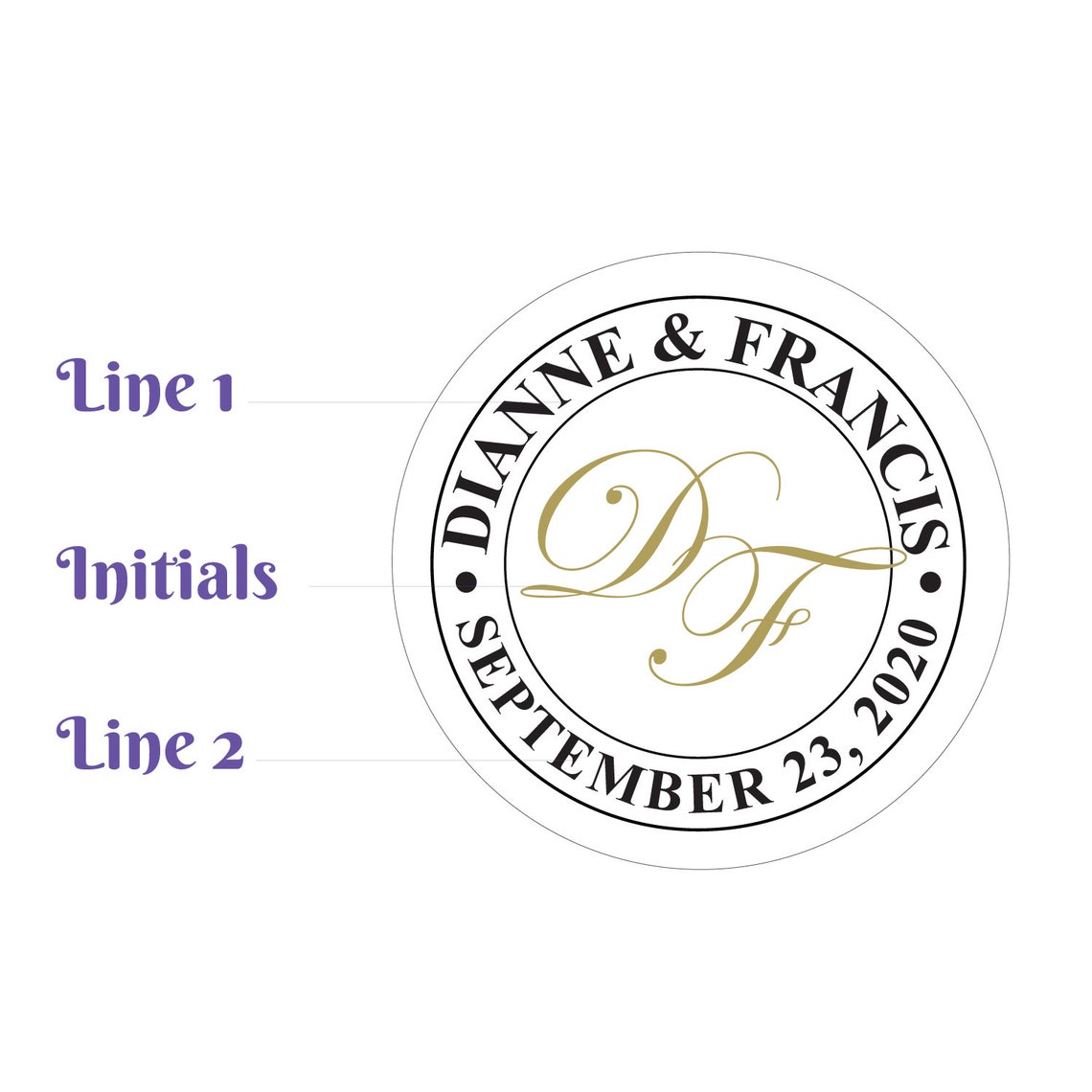 15 PIECES Classy Sweetheart Initials Custom Personalized Cigar - Etsy