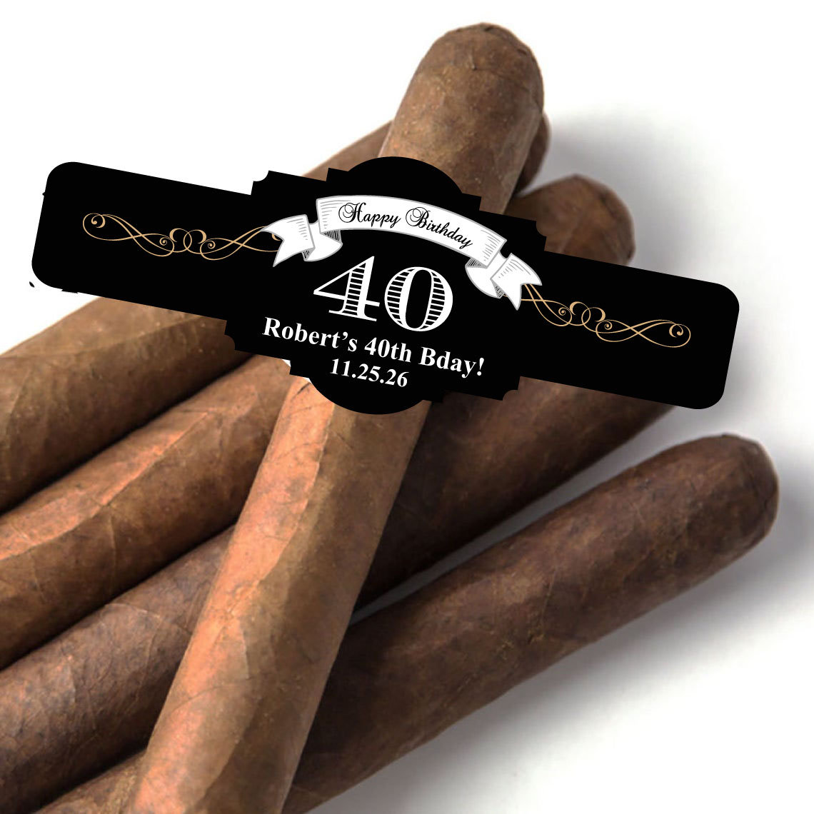 15 PIECES Happy Birthday Cigar Stickers - Custom Personalized Cigar ...