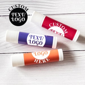 12 Pcs Logo Personalized Tube Lip Balm - Personalized Lip Balm ...