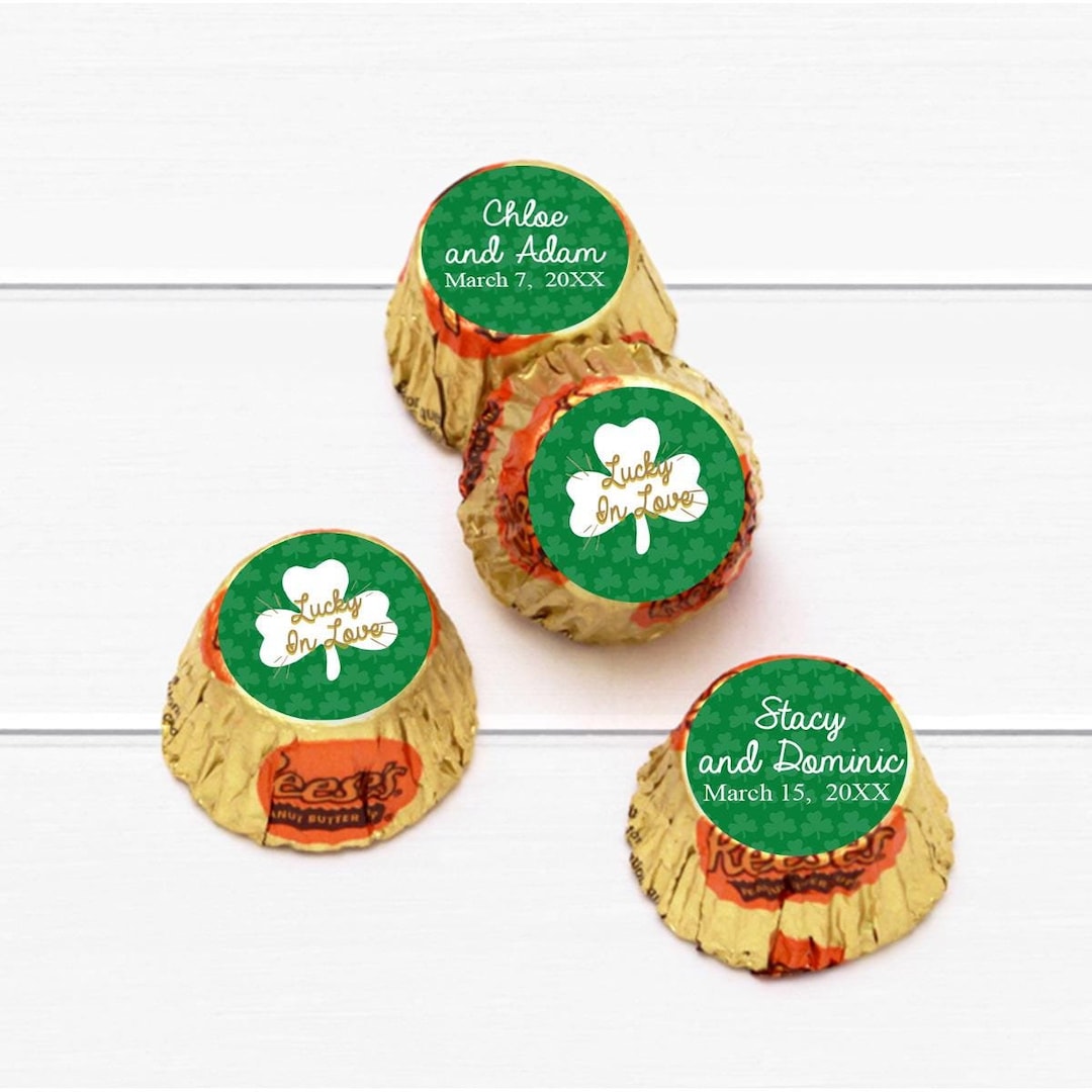 Irish Wedding Favors, Set of 50, Lucky in Love Shamrock Irish ...
