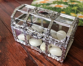 12 Pieces GOLD Treasure Chest Acrylic Plastic Favor Box DIY | Etsy