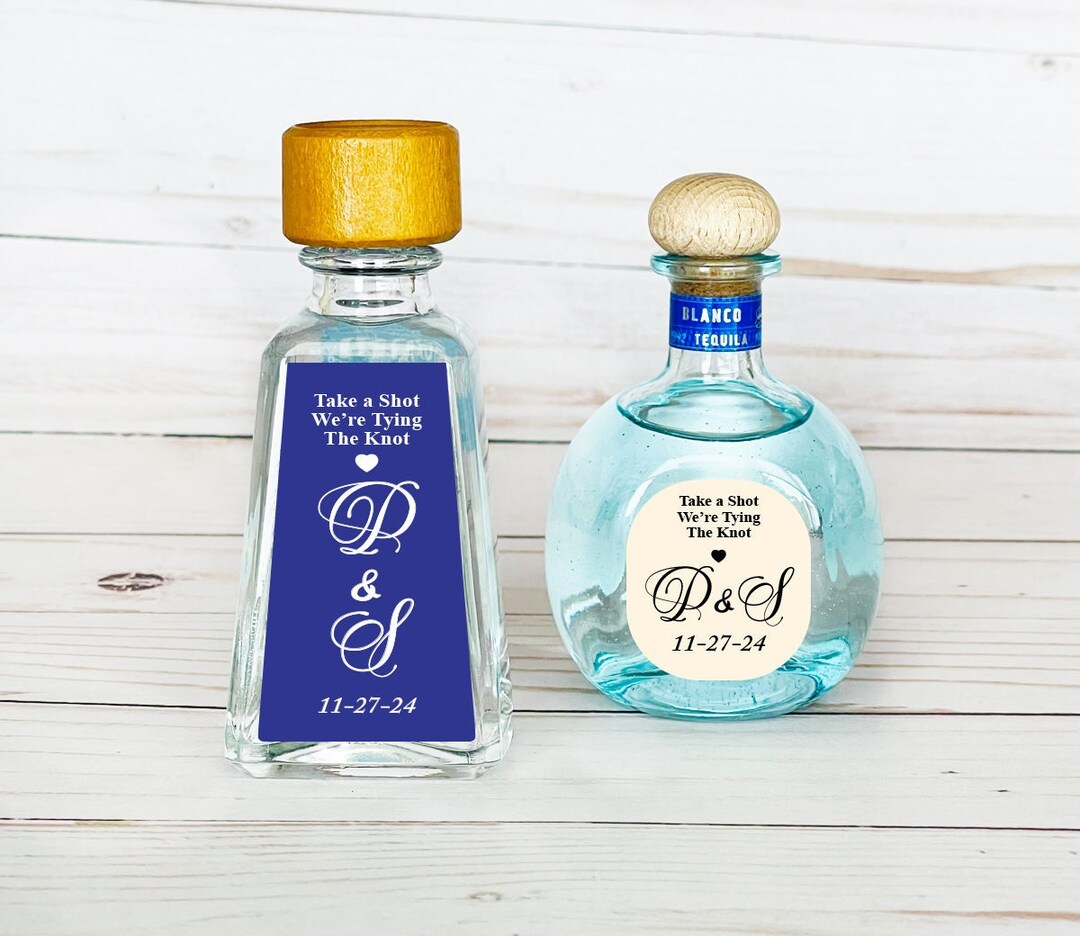 16 Pieces Monogram Personalized for Don Julio or 1800 Silver Tequila ...