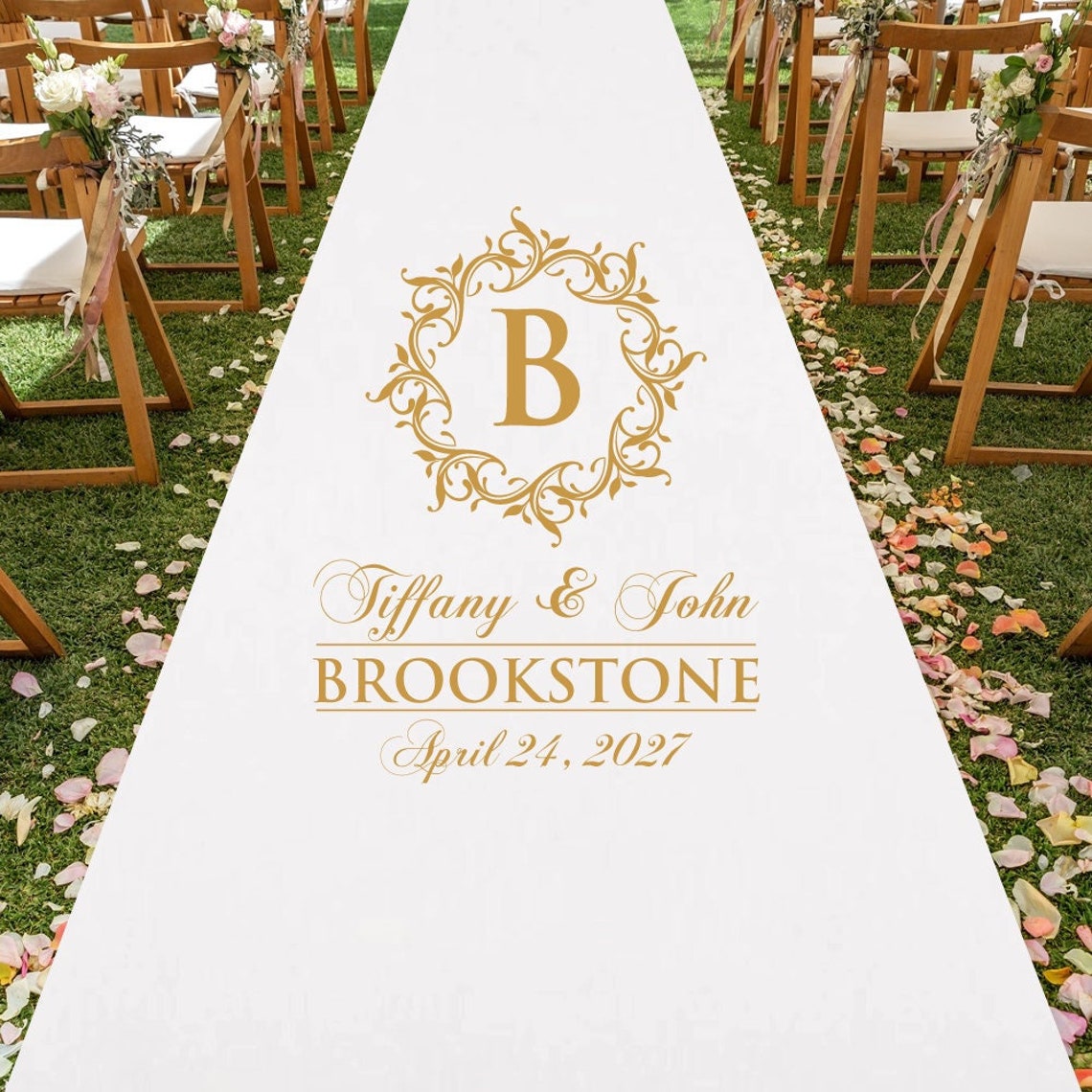 Custom Personalized Aisle Runner Wedding Aisle Runner - Etsy