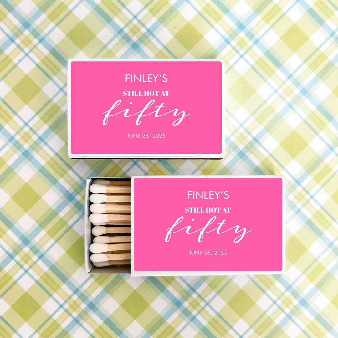 Birthday Matches Bulk Set of 50 Still Hot Birthday Matchbox - Etsy