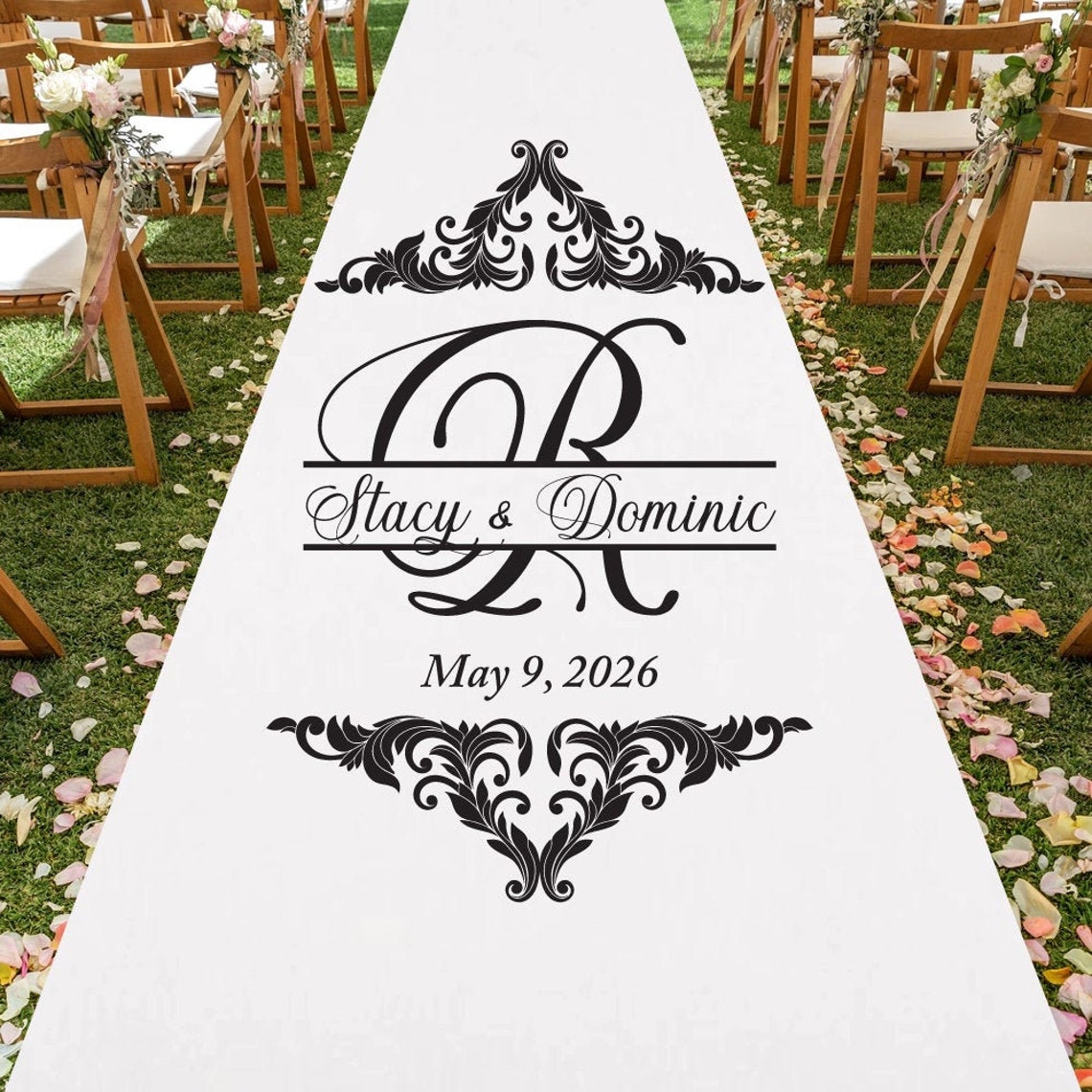 Custom Personalized Aisle Runner Wedding Aisle Runner - Etsy