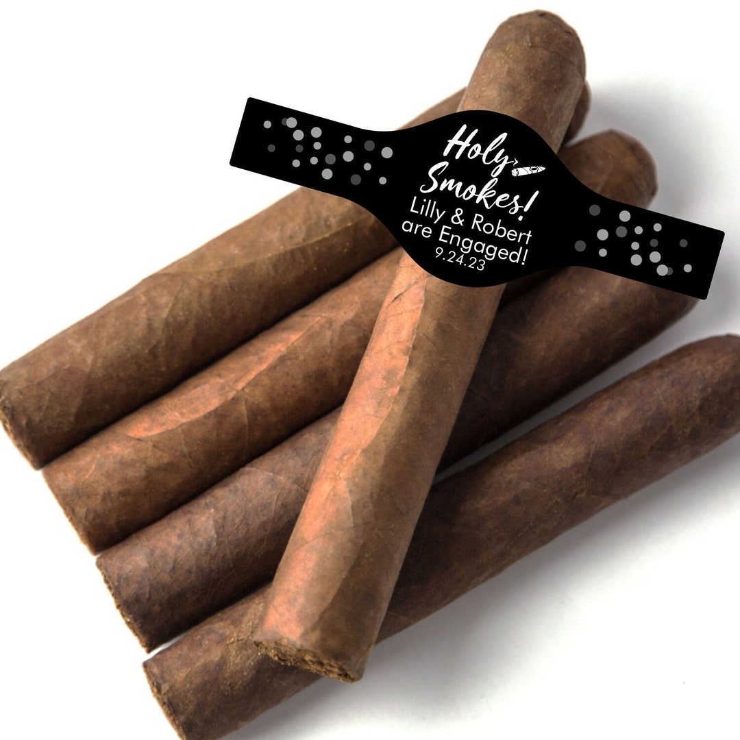 15 PIECES Custom Holy Smokes! Personalized Cigar Stickers - Stickers ...