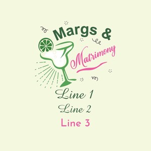 Bachelorette Party Favor, Set of 106, Margs and Matrimony Personalized ...