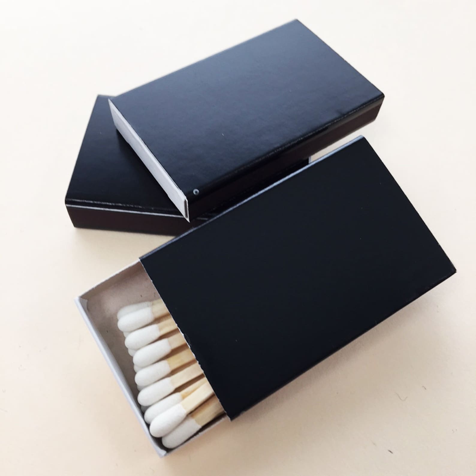 50 PIECES Plain Black Matchboxes - Etsy