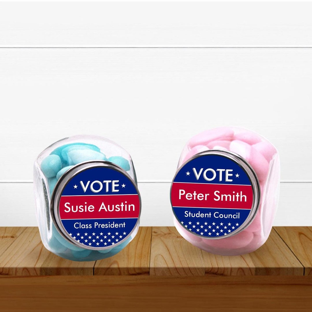 Election Campaign Favors, Set of 12, Vote Election Personalized Mini ...