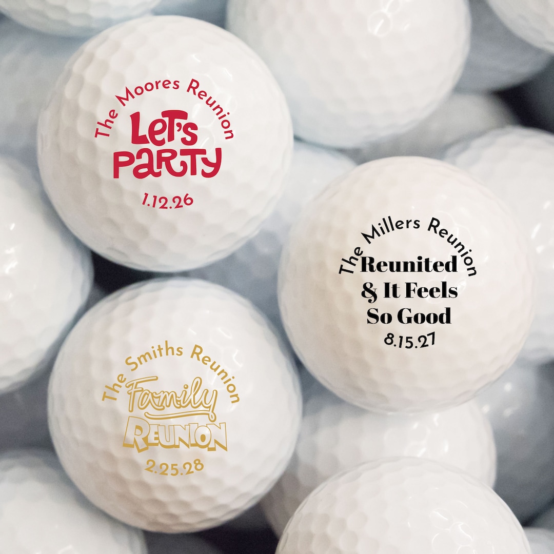 Family Reunion Favors, 12 Pcs Family Reunion Personalized Golf Ball ...