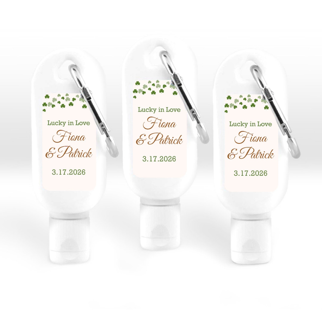 Set of 12 Irish Shamrock Confetti Personalized SF30 Sunscreen With ...