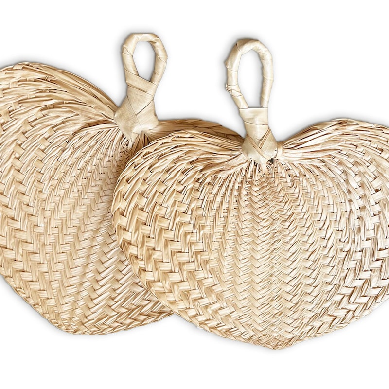 Bamboo Woven Hand Fan - Etsy