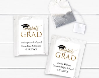 30 Graduation Tea Bag Favors - Etsy