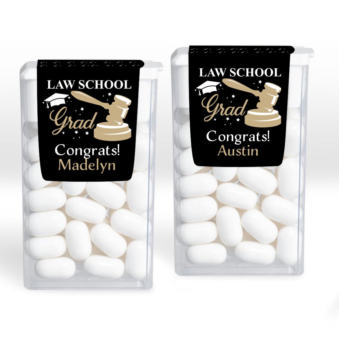 Graduation Favors, 12 Pcs Law School Grad Personalized Tic Tac Mint ...