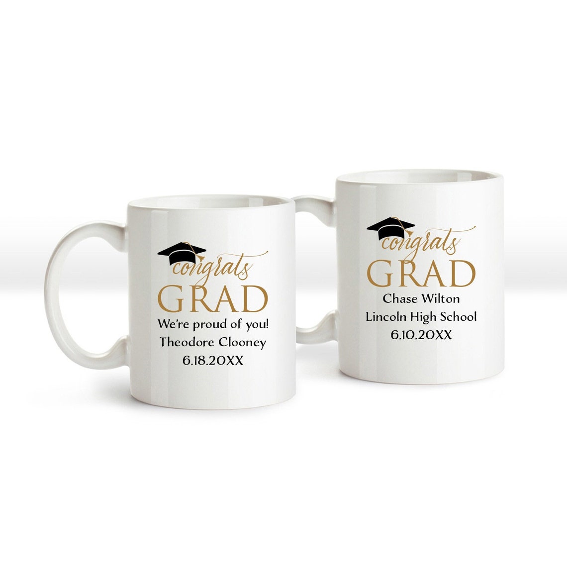12 Pcs Congrats Grad Personalized Coffee Mug Favors - Graduation ...