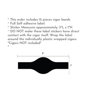 15 Pcs Fiftieth 50th Birthday Personalized Cigar Stickers Favors ...