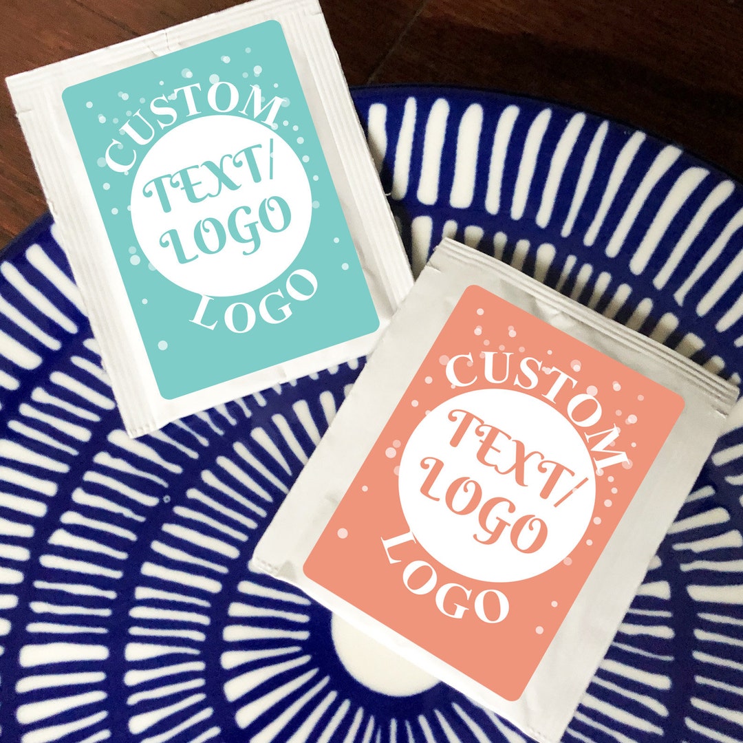 30 Pcs Logo Personalized Tea Bag Favors - Personalized Tea Favors ...