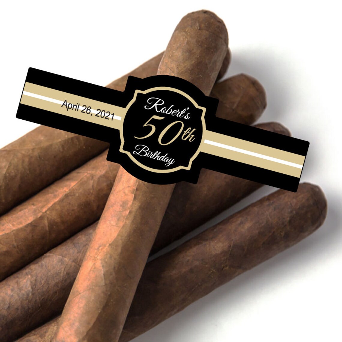16 PIECES Classic Custom Personalized Cigar Stickers | Etsy