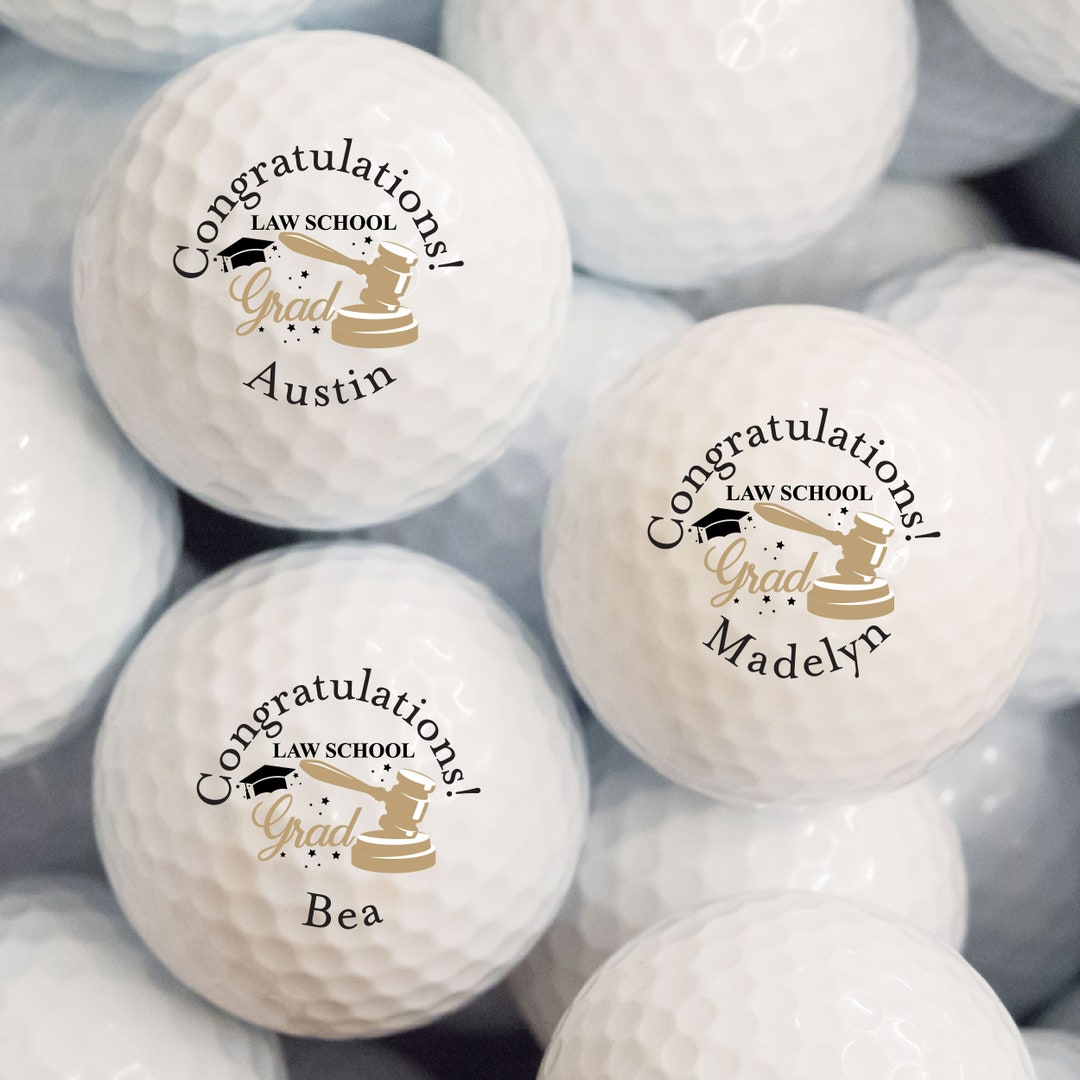 Graduation Favors, 12 Pcs Law School Grad Personalized Golf Ball Favors ...