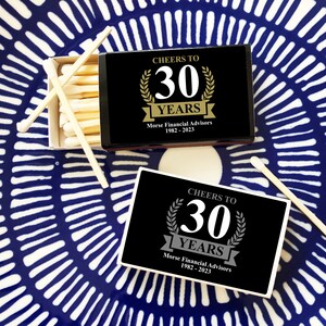 Retirement Matches Bulk 50 Pieces Cheers to Years Personalized Matches ...
