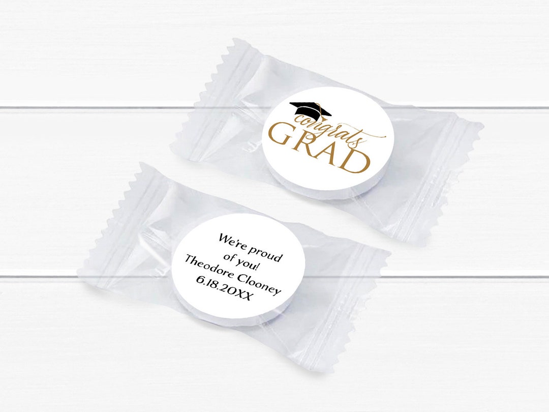 26 Pieces Congrats Grad Personalized Life Savers Favors Personalized ...