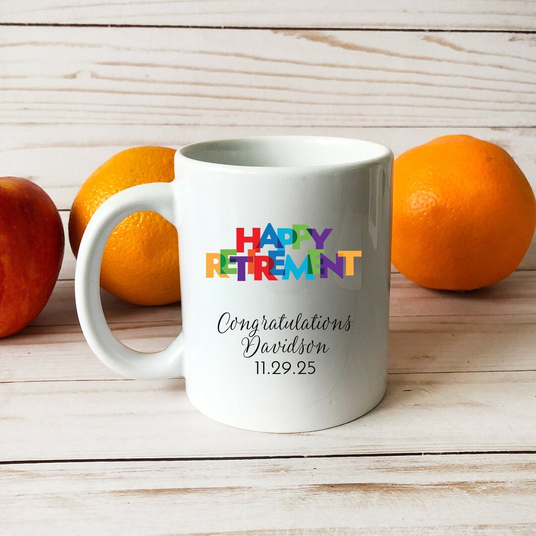 12 Pcs Happy Retirement Personalized Coffee Mug Favors - Etsy