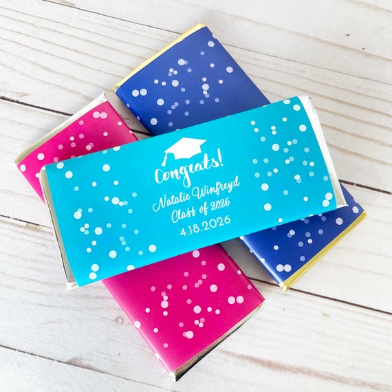 12 Pcs Graduation Personalized Hersheys Chocolate Bar - Etsy