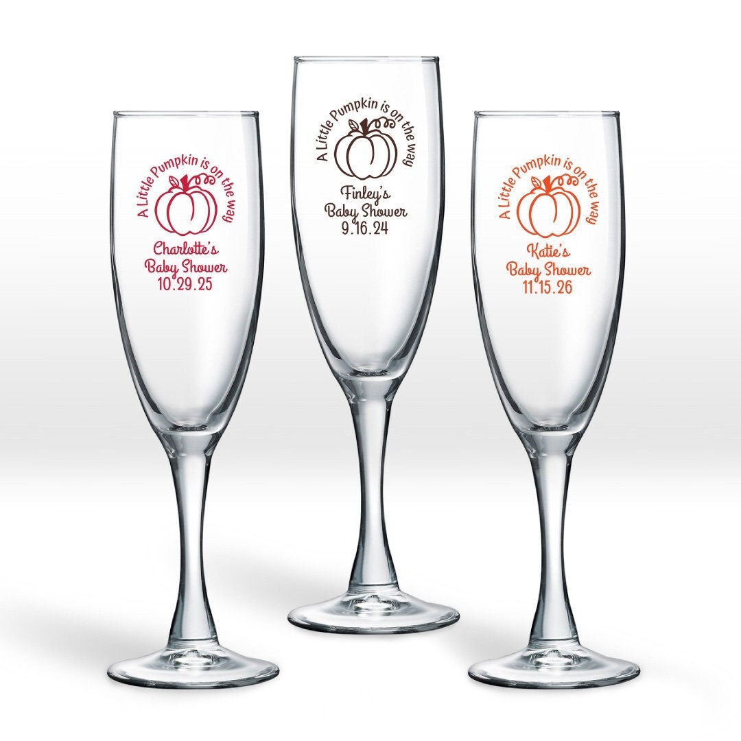 24 Pcs A Little Pumpkin is on the Way Fall Baby Shower Personalized ...