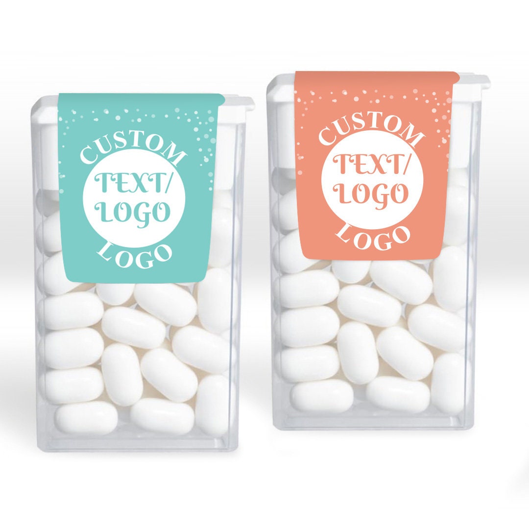 12 Pcs Logo Personalized Tic Tacs Candy Favors - Corporate Personalized ...