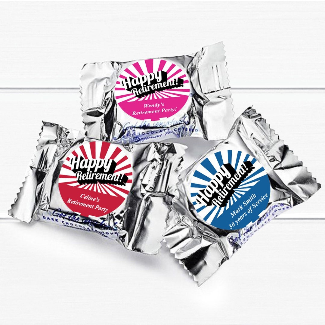 Retirement Favors, Set of 50, Happy Retirement Personalized York ...