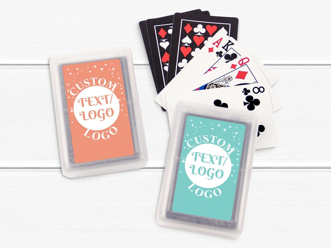 Logo Personalized Playing Cards: Corporate Party Favors (10 Pieces) - Etsy