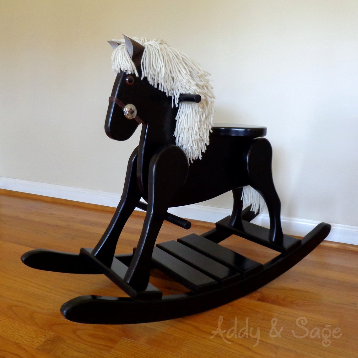 Black Beauty Rocking Horse please Read All Details - Etsy