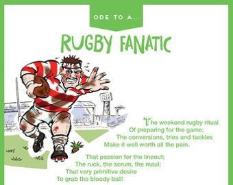 Funny Rugby Card - Etsy UK