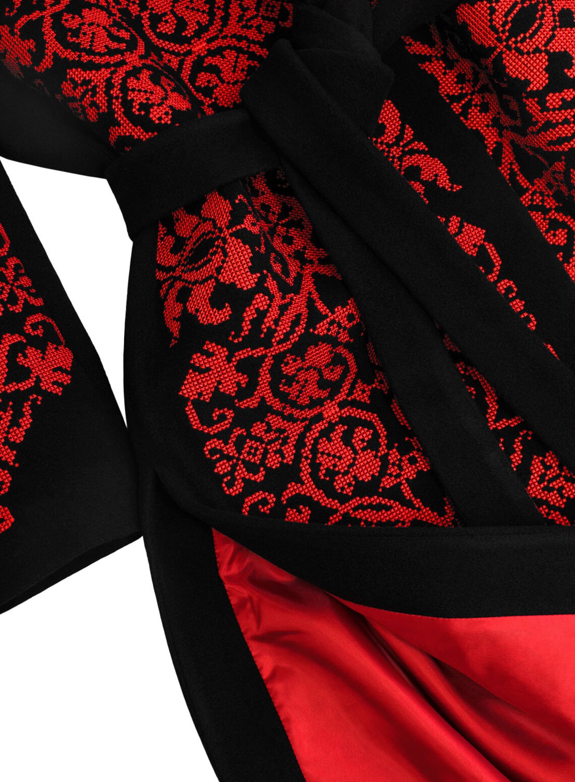 Black Embroidered Woolen Authentic Coat Traditional | Etsy